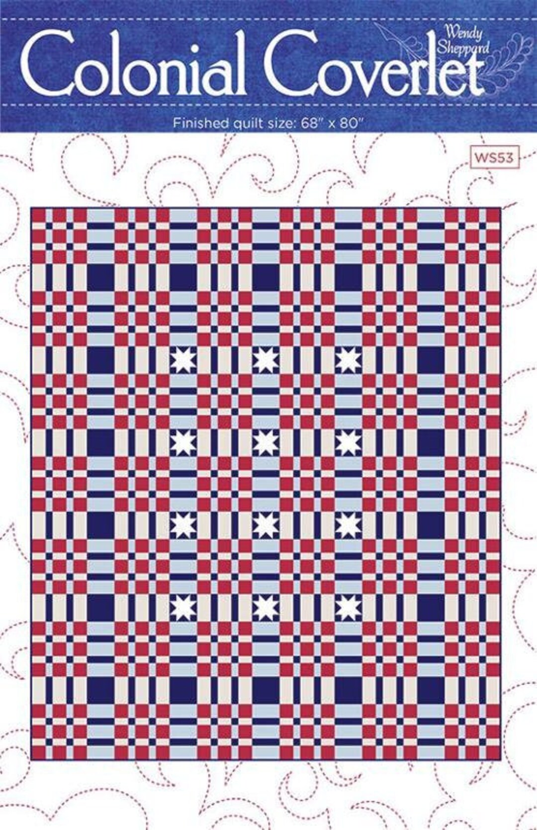 Colonial Coverlet Pattern by Wendy Sheppard for Moda, Project Size: 68 ...