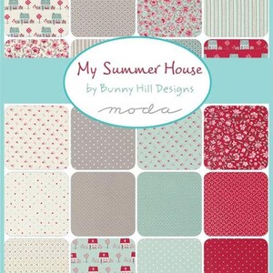 My Summer House Layer Cake by Bunny Hill Designs, 10" Squares, 3040LC - Etsy
