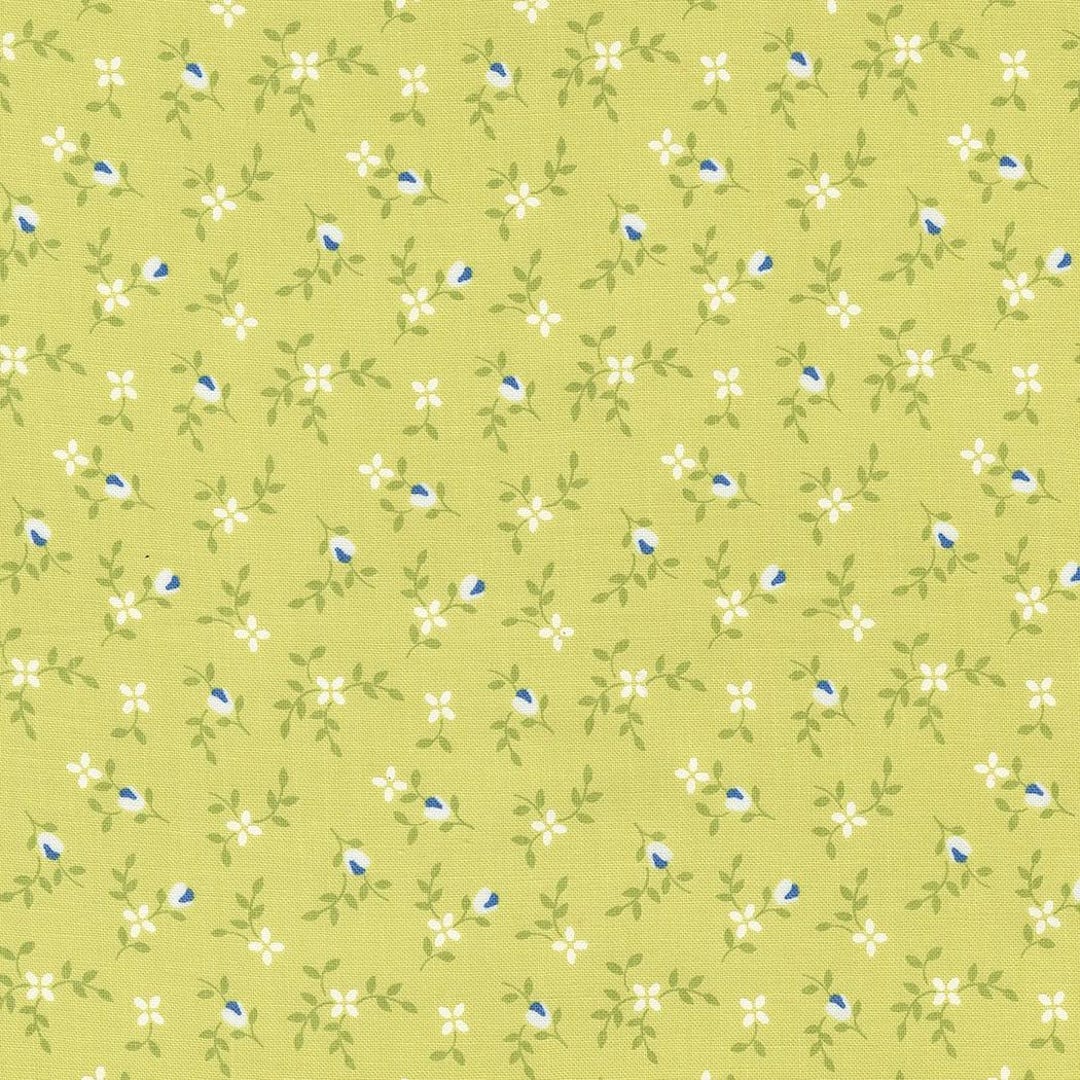 Cali & Co - Vine Bud Light Lime by Corey Yoder for Moda Fabrics, 1/2 ...