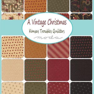 A Vintage Christmas Charm Pack by Kansas Troubles Quilters for Moda ...
