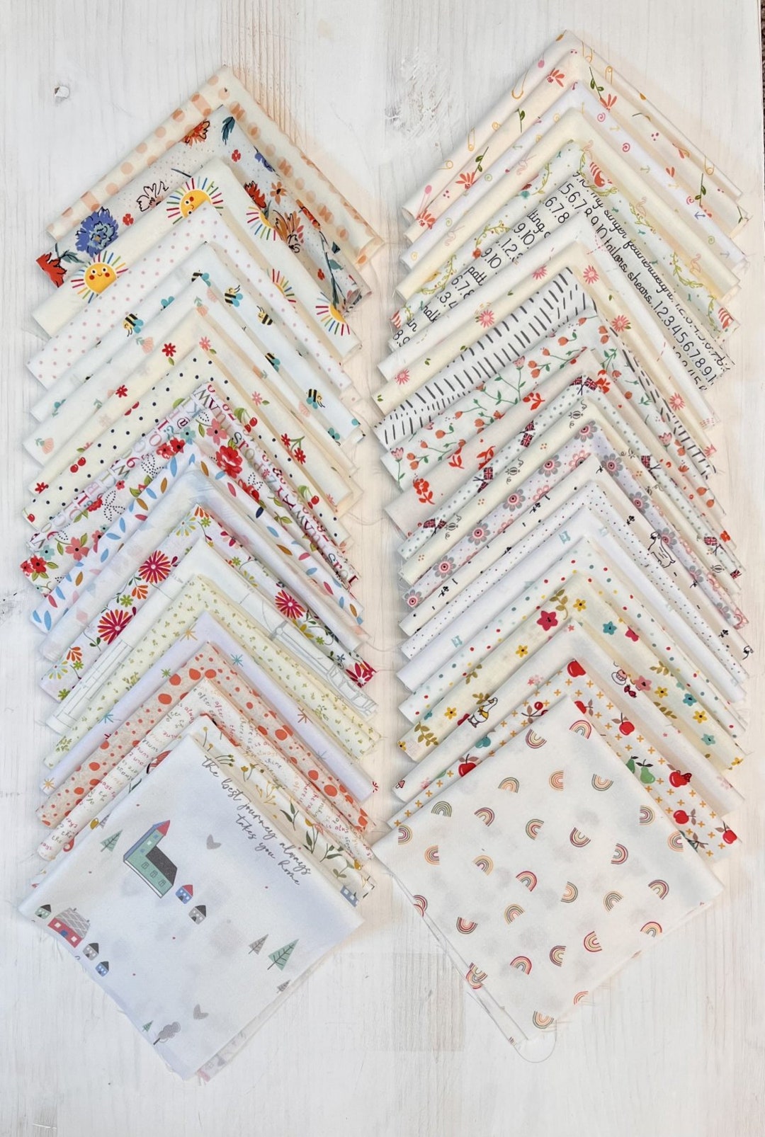 Low Volume Layer Cake Squares 42 10 Squares - Etsy