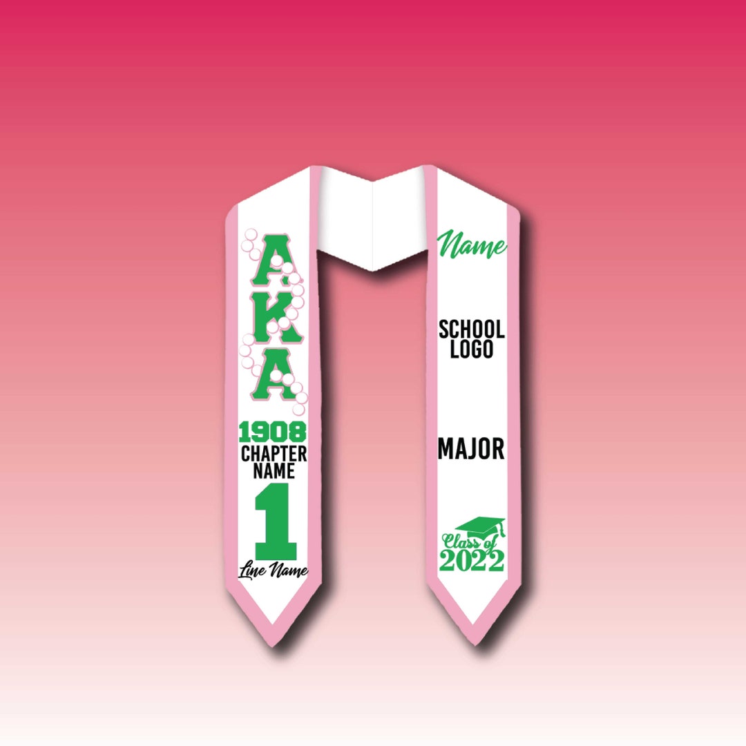 Alpha Kappa Alpha Pearl Stole - Etsy