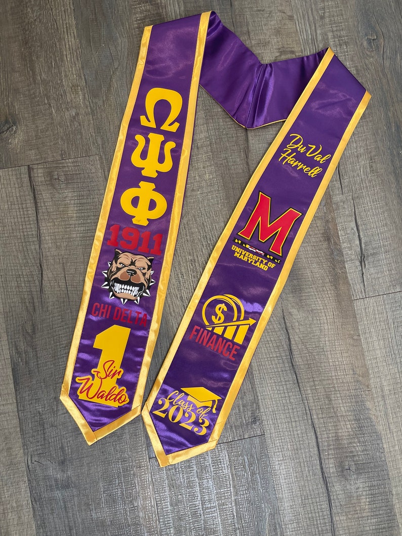 Omega Psi Phi Dawg Stole - Etsy