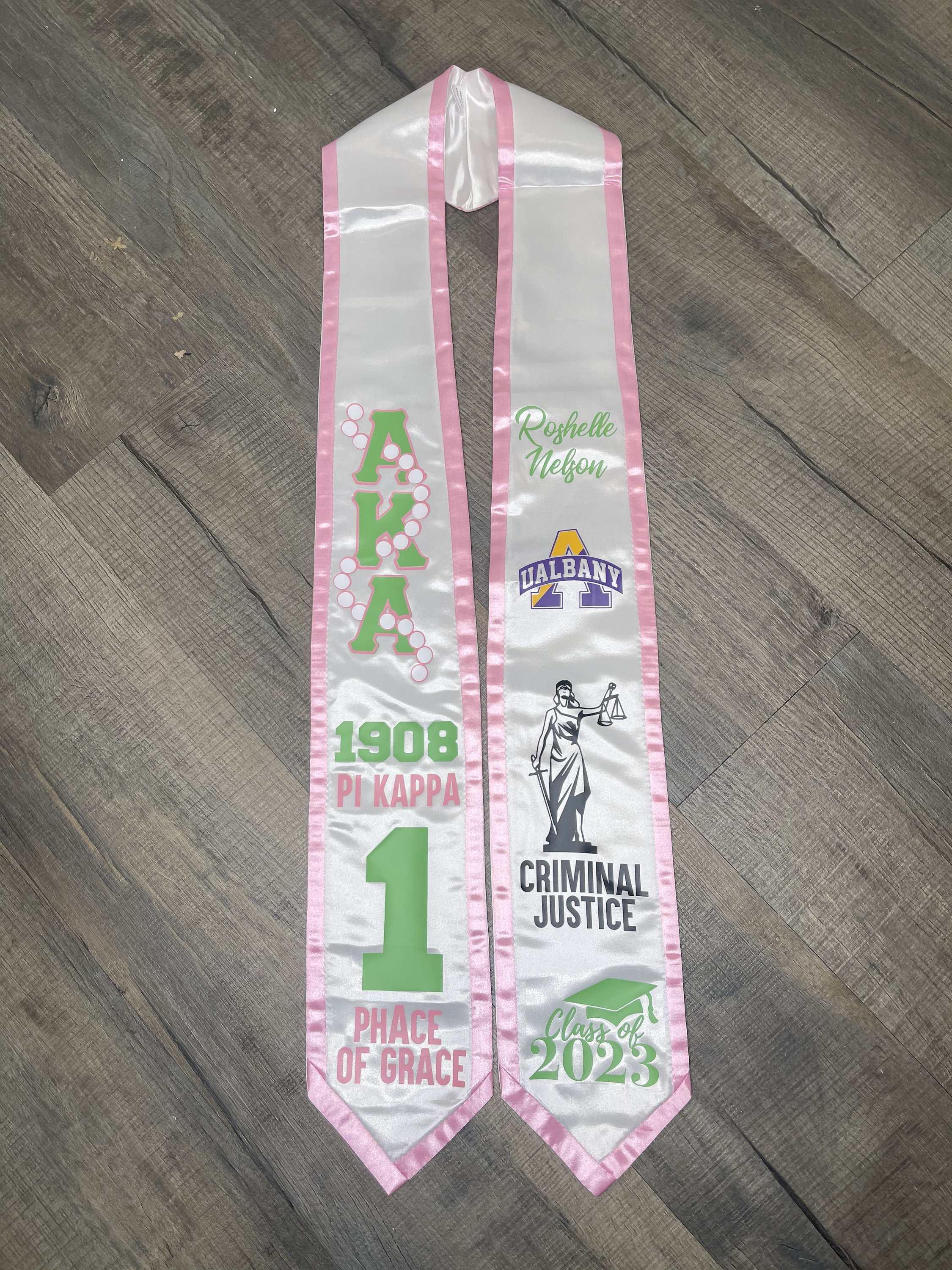 Alpha Kappa Alpha Pearl Stole - Etsy