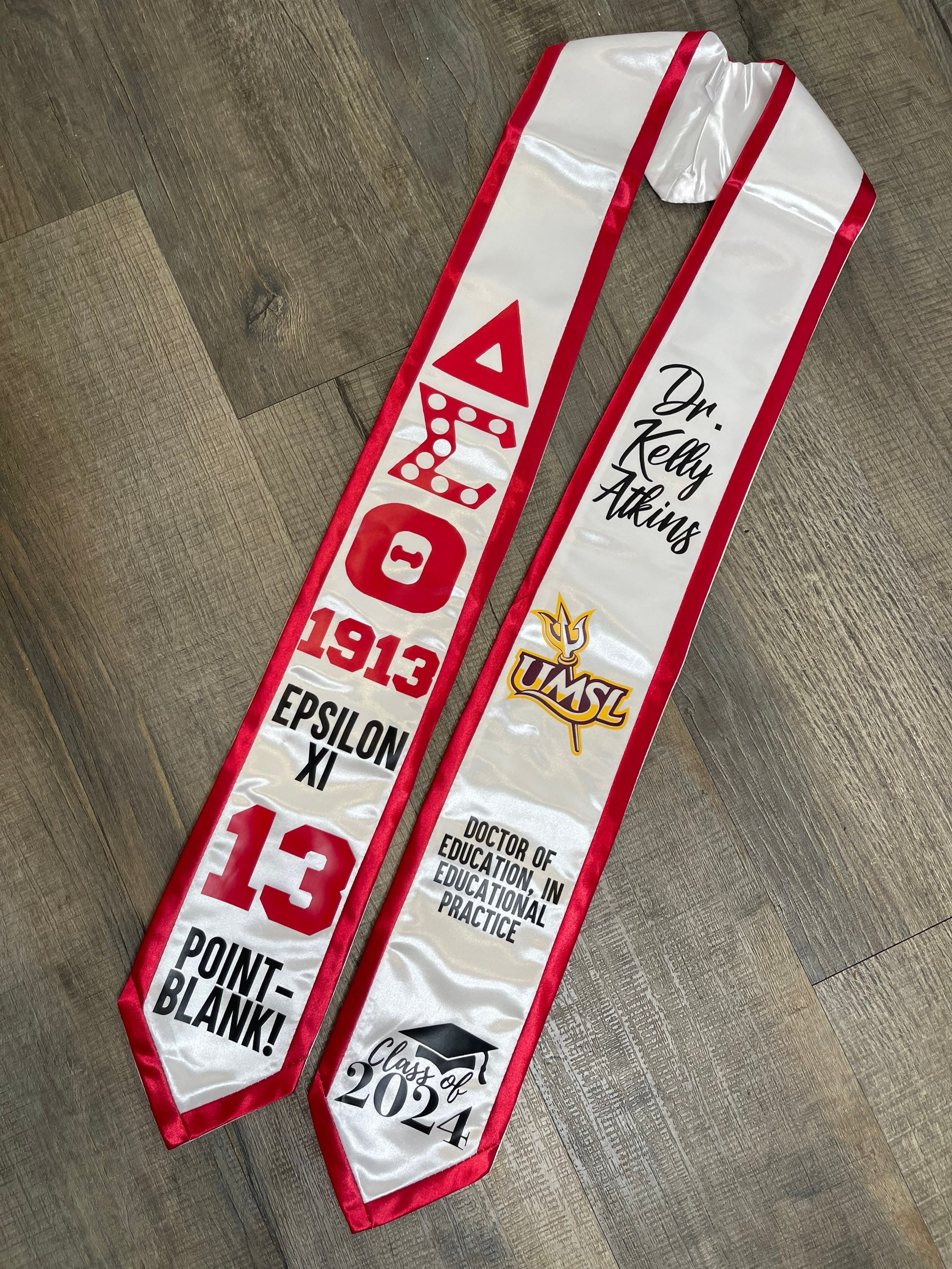 Delta Sigma Theta Stole - Etsy