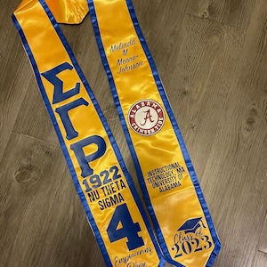 Sigma Gamma Rho Stole - Etsy