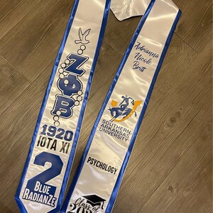 Zeta Phi Beta Pearl Stole - Etsy