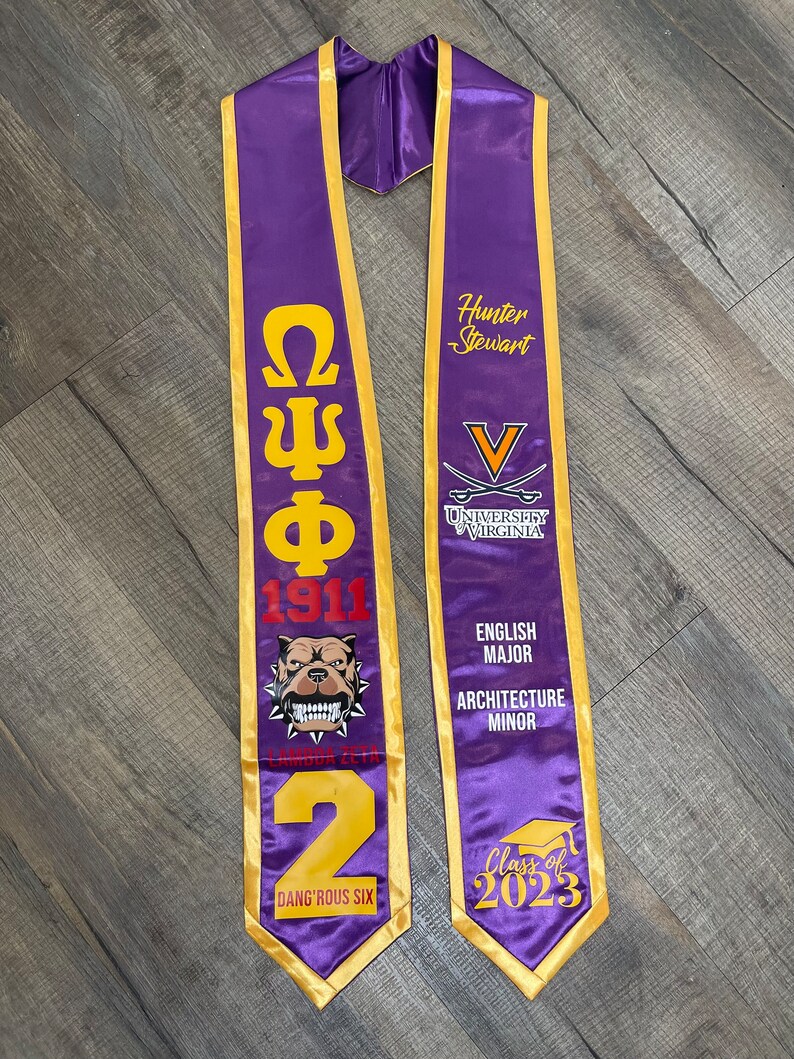 Omega Psi Phi Dawg Stole - Etsy