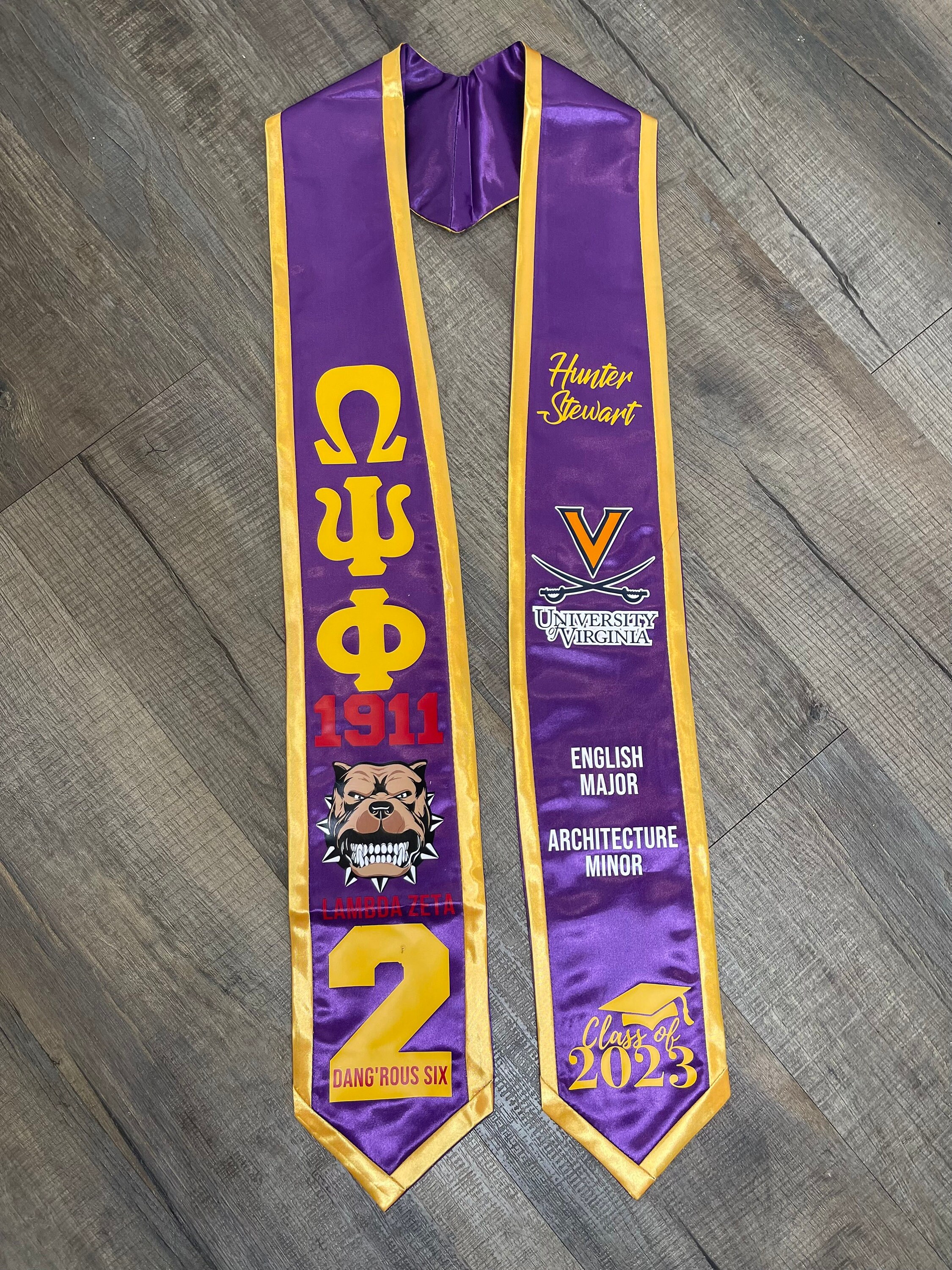 Omega Psi Phi Dawg Stole - Etsy