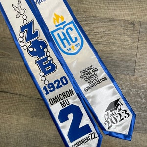 Zeta Phi Beta Pearl Stole - Etsy