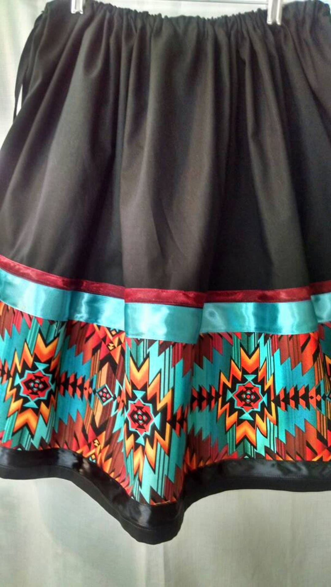 BLACK SKIRT Gallery of Women's Native American-style Full Skirt in ...