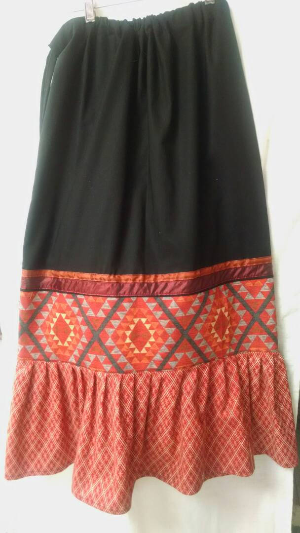 BLACK SKIRT Gallery of Women's Native American-style Full - Etsy