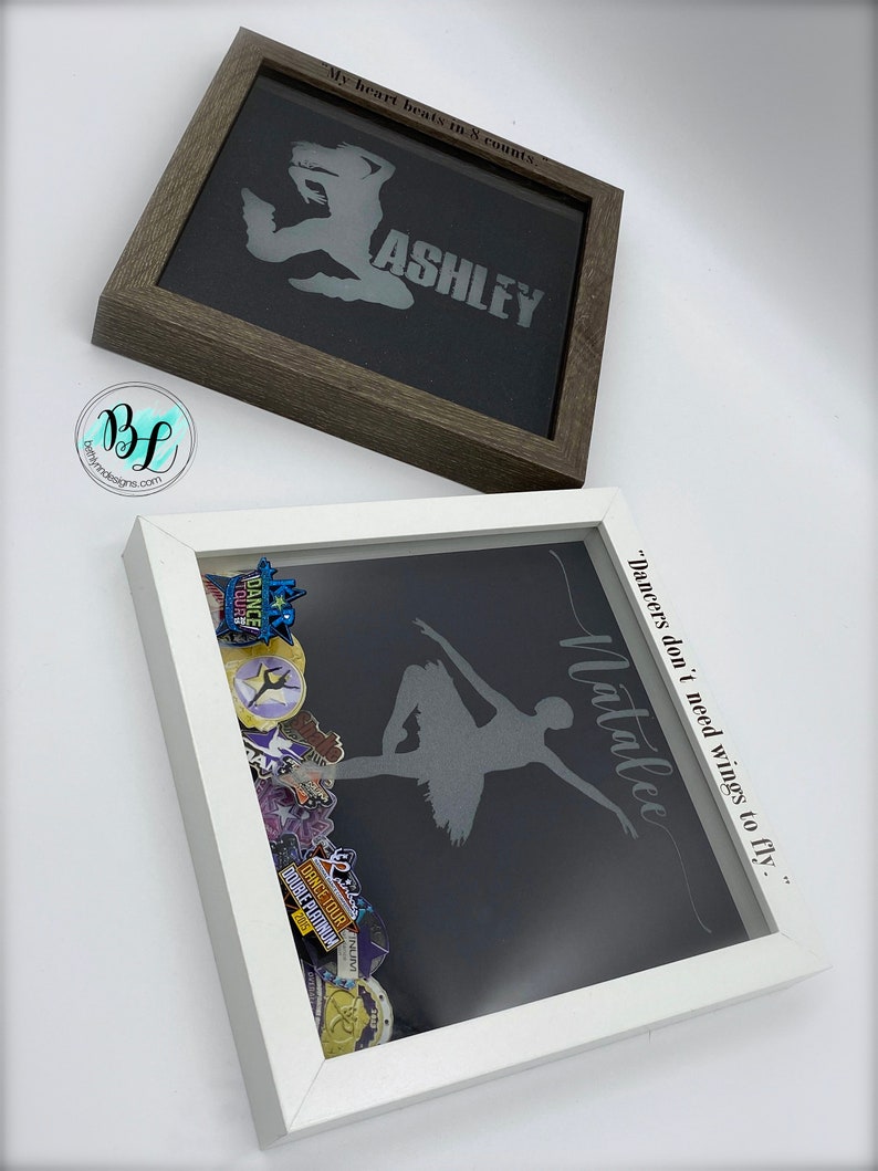 Dance Competition Pin Shadow Box | Dance Pin Box | Dancer Frame ...