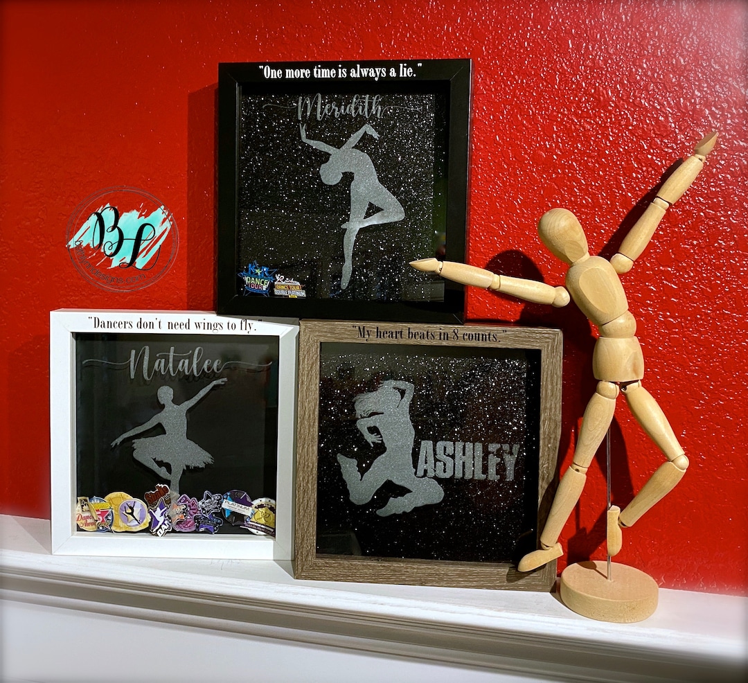 Dance Competition Pin Shadow Box | Dance Pin Box | Dancer Frame ...