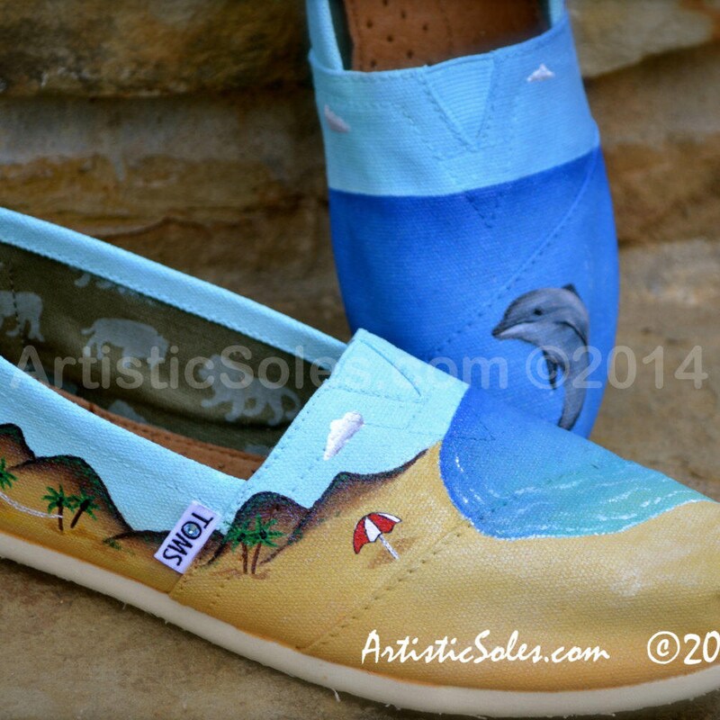 Hand Painted Toms - Etsy