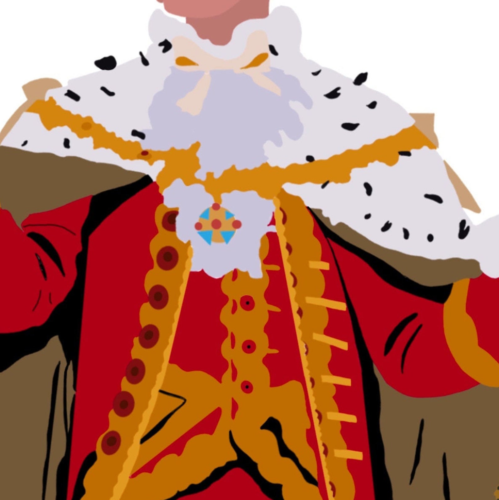 Hamilton King George III Minimalist Digital Print, Instant Download - Etsy