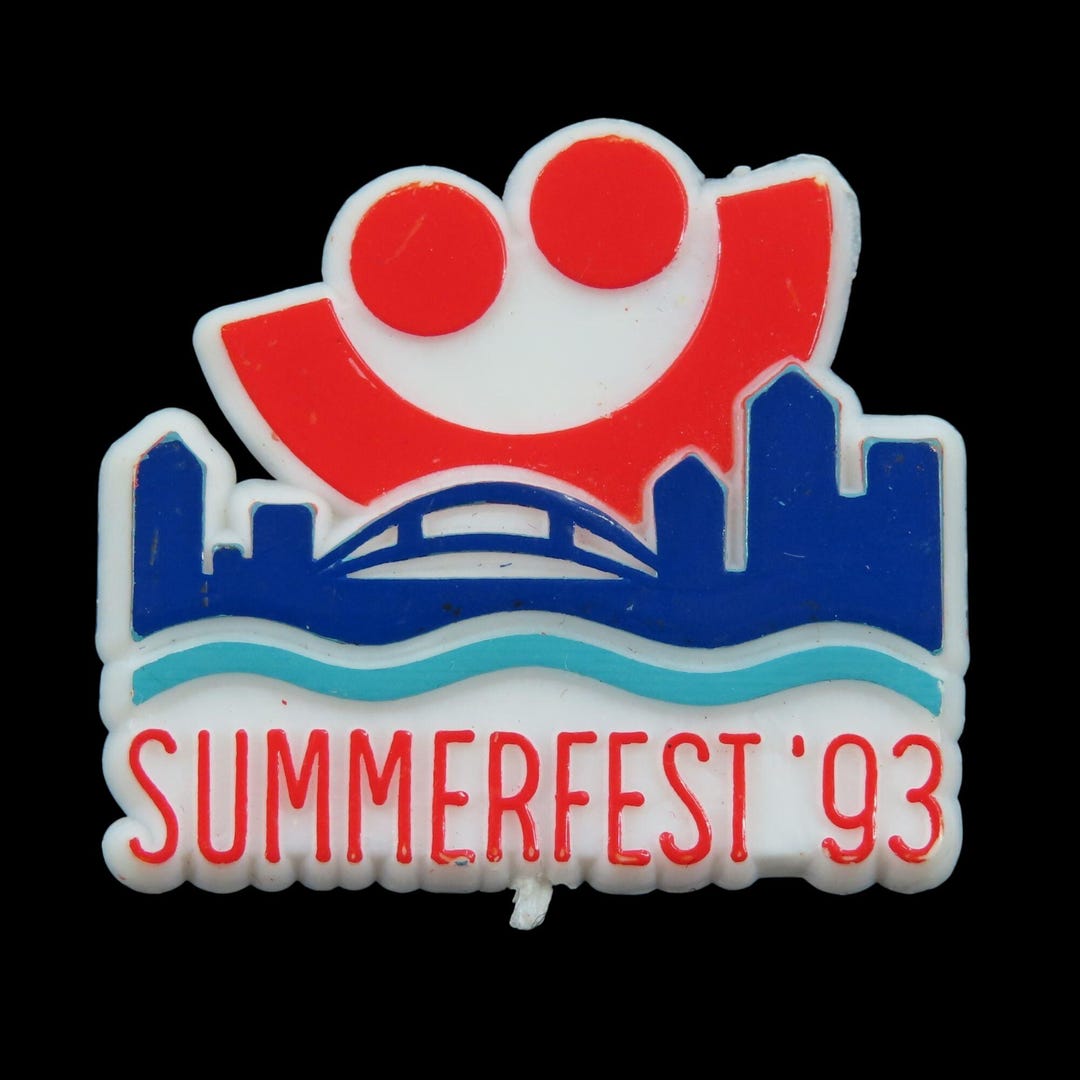 Summerfest Logo 1993 Plastic Pin Milwaukee Wisconsin Music Festival ...