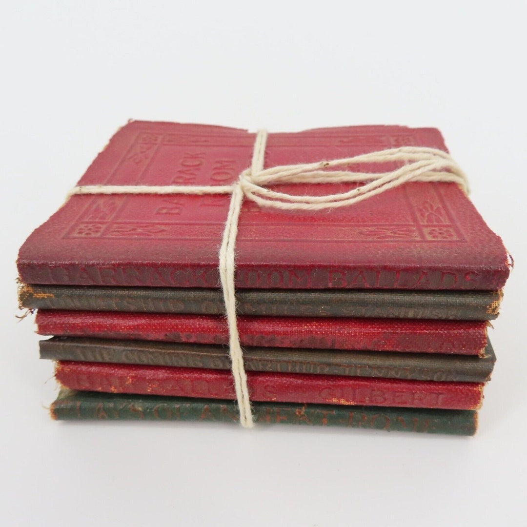 Little Leather Library Red Green Lot of 6 Antique Books Collectible ...