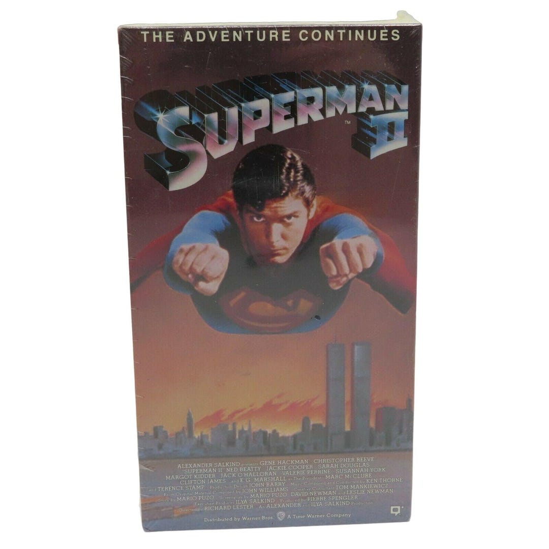 Superman II VHS Movie 085391112037 NEW Factory Sealed Warner Brothers ...