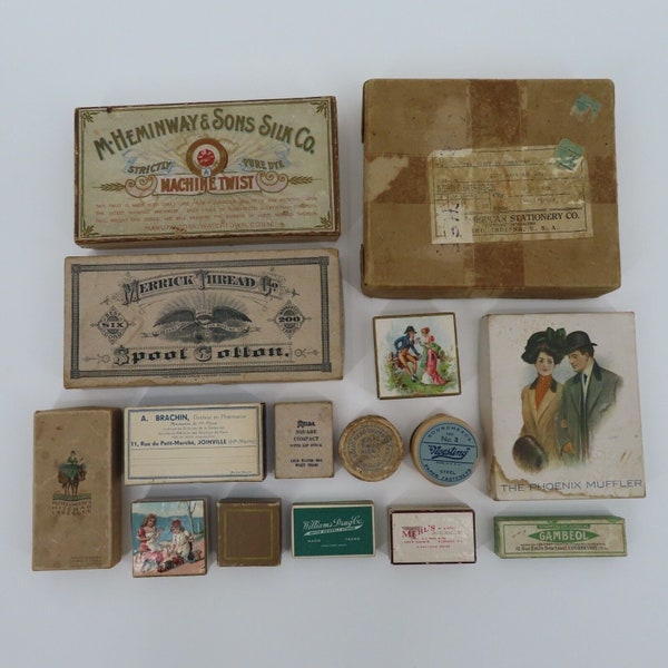 Antique Victorian Cardboard Box - Etsy