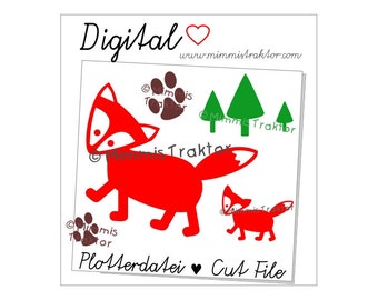 Plotterdatei fuchs | Etsy