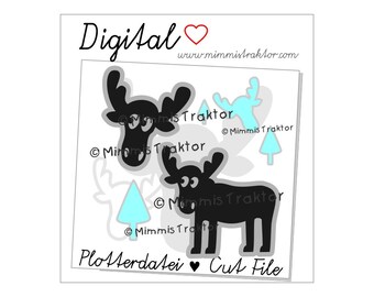 Plotterdatei elch - Etsy.de
