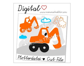 Plotterdatei bagger - Etsy.de