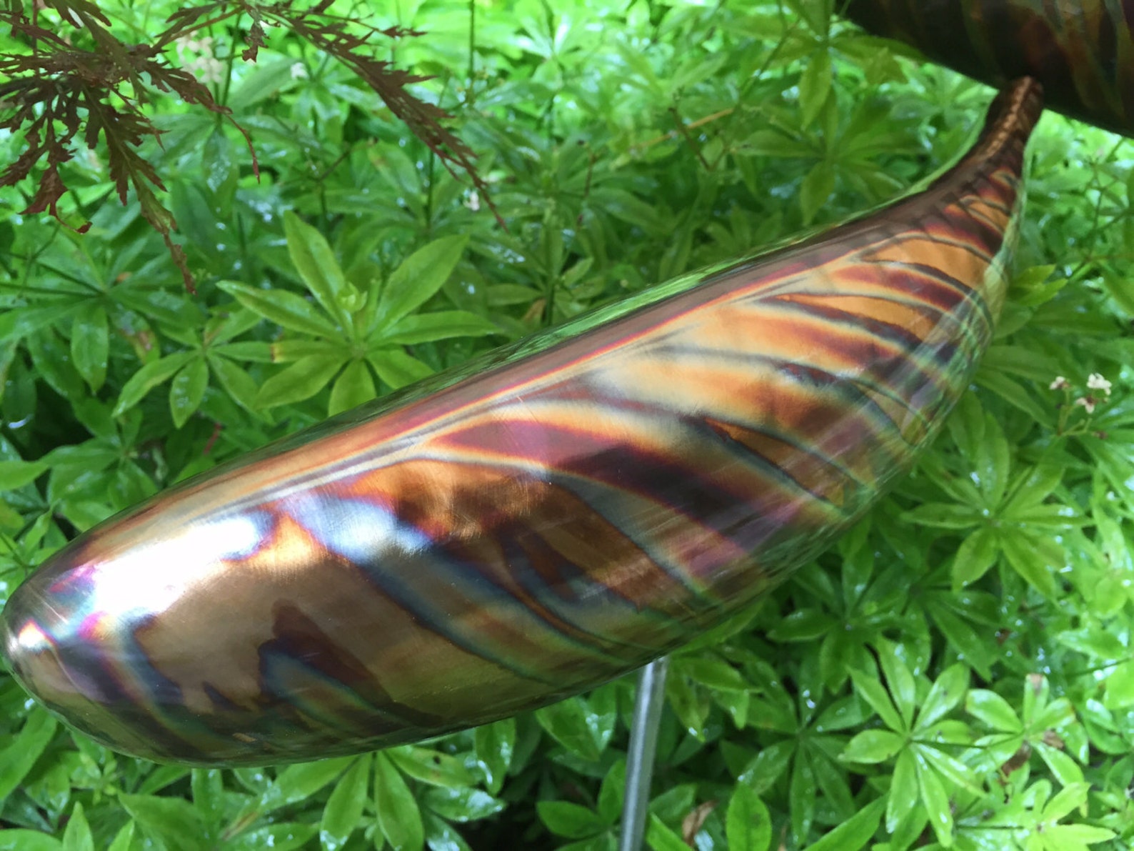 Bronze Sculpture Garden Fish Handmade Welded Metal Art Patina - Etsy