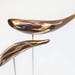 Bronze Sculpture Garden Fish Handmade Welded Metal Art Patina Outdoor ...