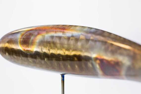 Koi Sculpture stainless steel Garden Fish handmade welded metal patina ...