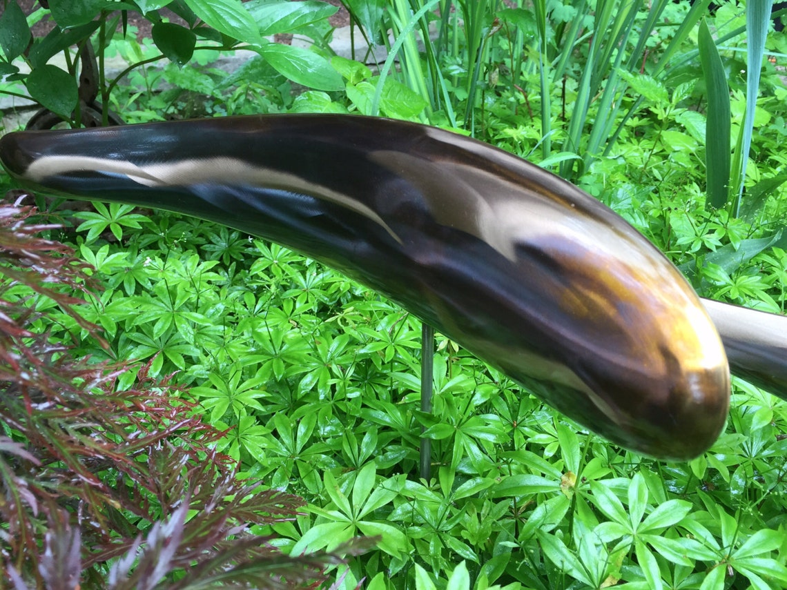 Bronze Sculpture Garden Fish Handmade Welded Metal Art Patina Outdoor ...