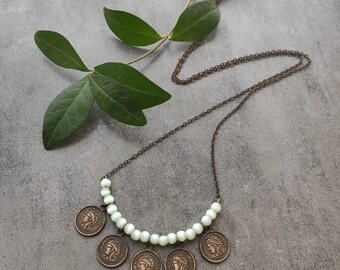 Gypsy Coin Necklace | Etsy