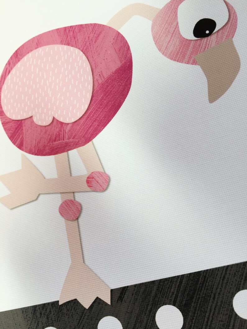 F is for Flamingo Art Print - Etsy