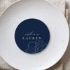 Wedding Place Cards, Round Place Cards, Wedding Placecard Coasters ...