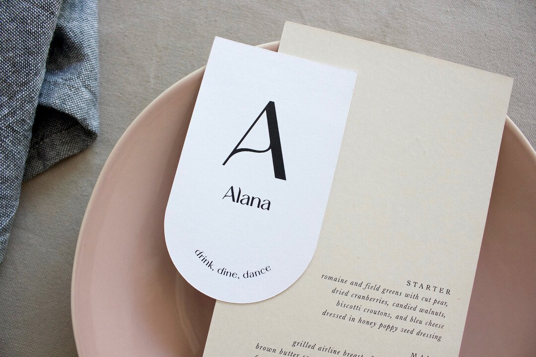 Wedding Arch Placecards or Oval Place Cards, Place Card Coasters - Etsy