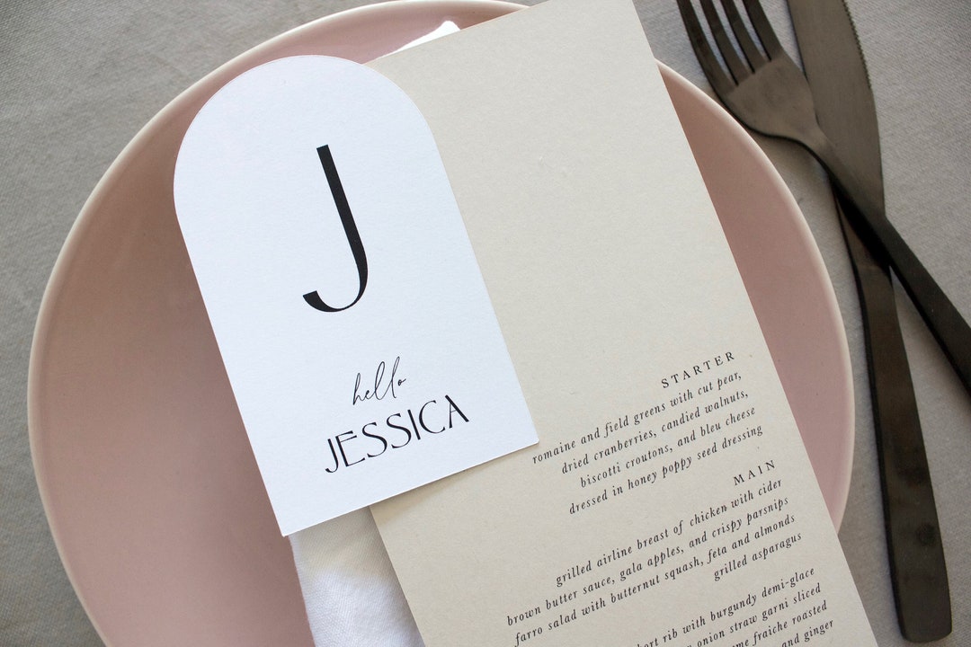 Wedding Arch Placecards or Oval Place Cards, Place Card Coasters With ...