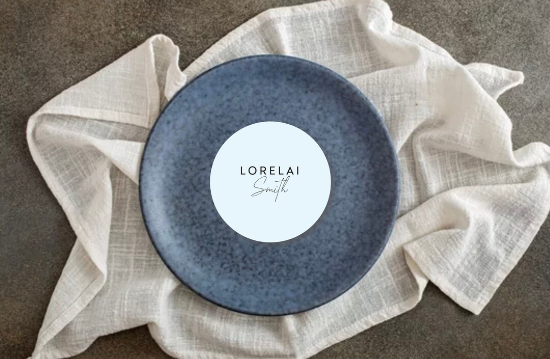 Round Place Cards, Wedding Placecard Coasters, Modern Round Placecard ...