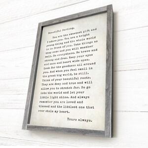 Beautiful Darling Quote Sign Beautiful Darling Framed Canvas | Etsy
