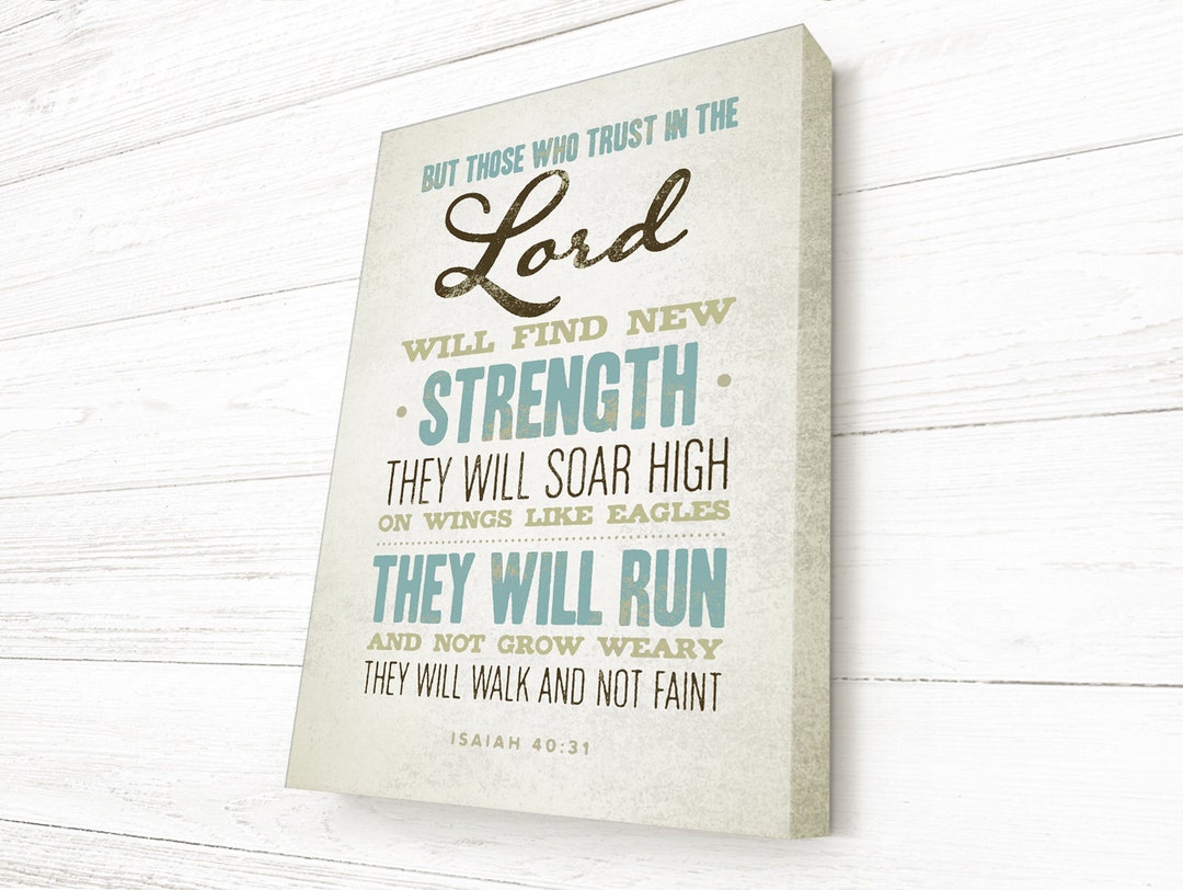 Bible Verse Canvas, Scripture Wall Art, Typography, Scripture Wall Art ...