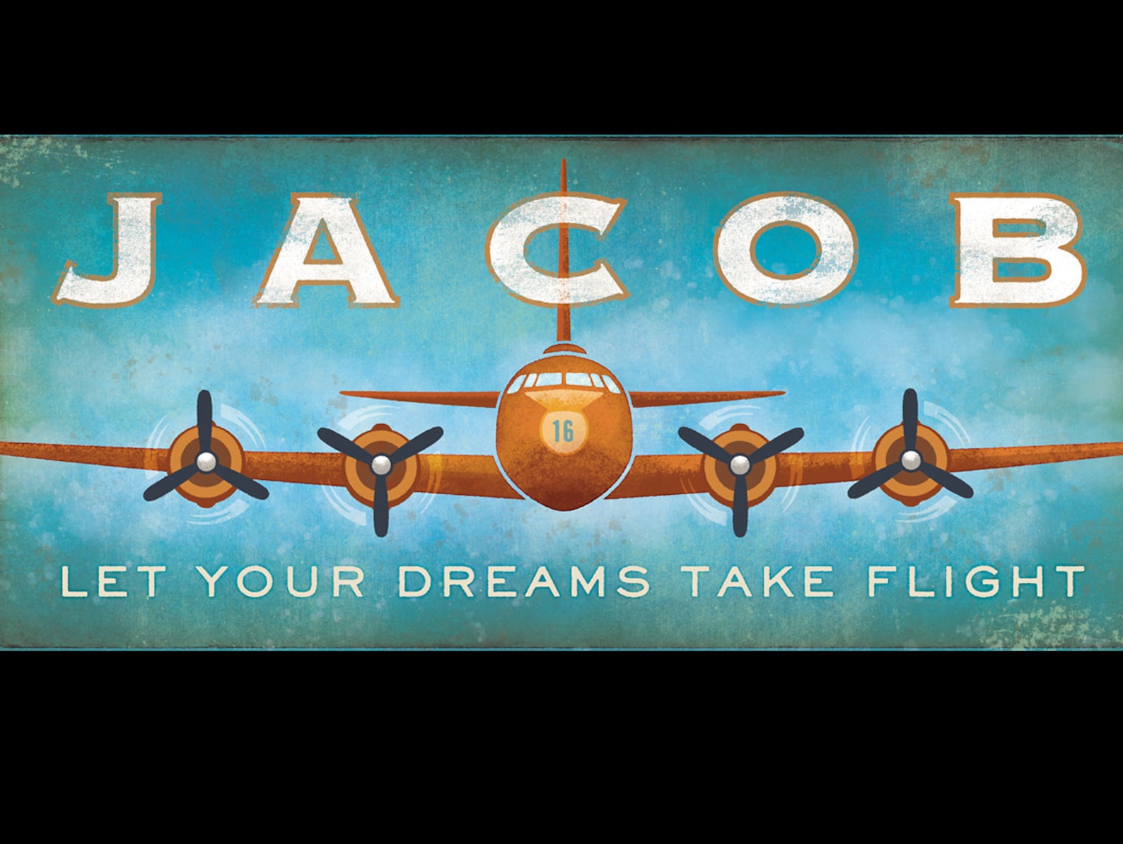 Personalized Airplane Wall Art Airplane Sign Airplane | Etsy