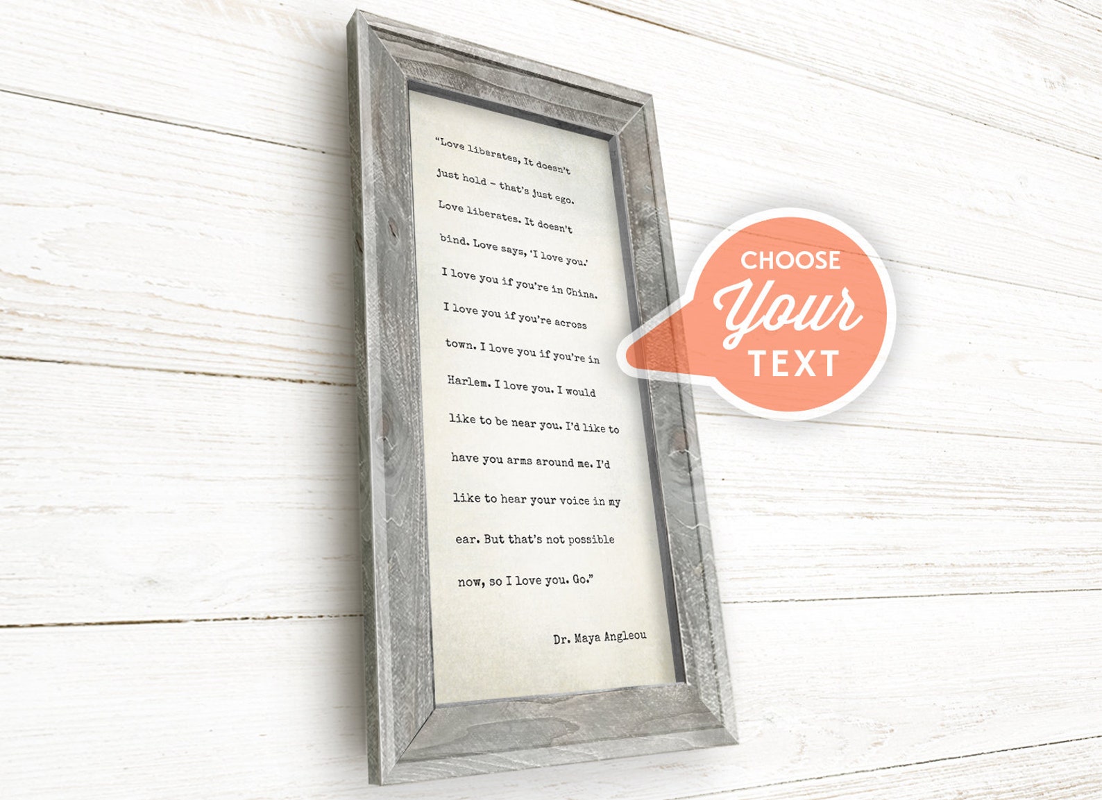 Framed Personalized Canvas Poem Long Poem Custom Poem Print - Etsy