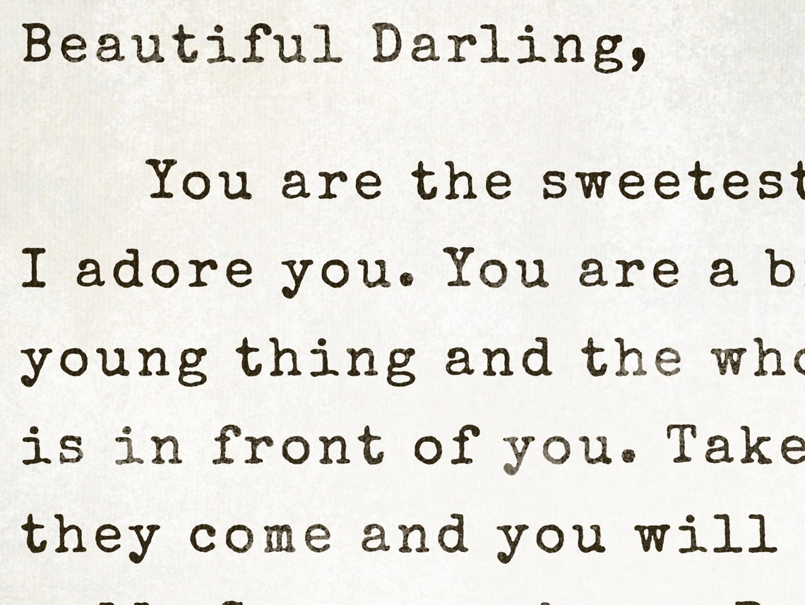 Beautiful Darling Quote Sign Beautiful Darling Framed Canvas | Etsy