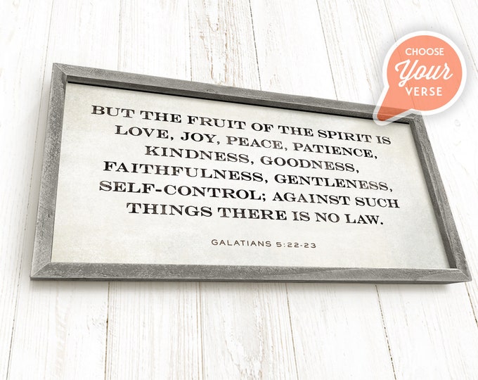 Custom Bible Verse Wall Art Framed Bible Verse Sign for - Etsy