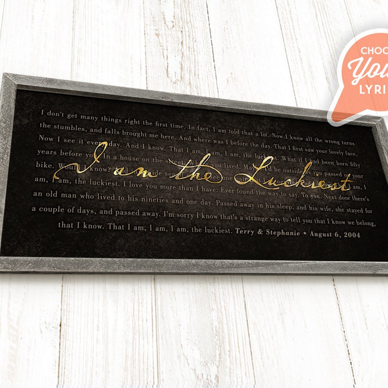 3d Song Lyrics on Canvas - Etsy