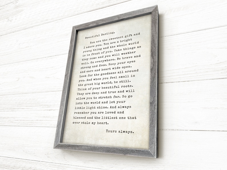 Beautiful Darling Quote Sign Beautiful Darling Framed Canvas - Etsy