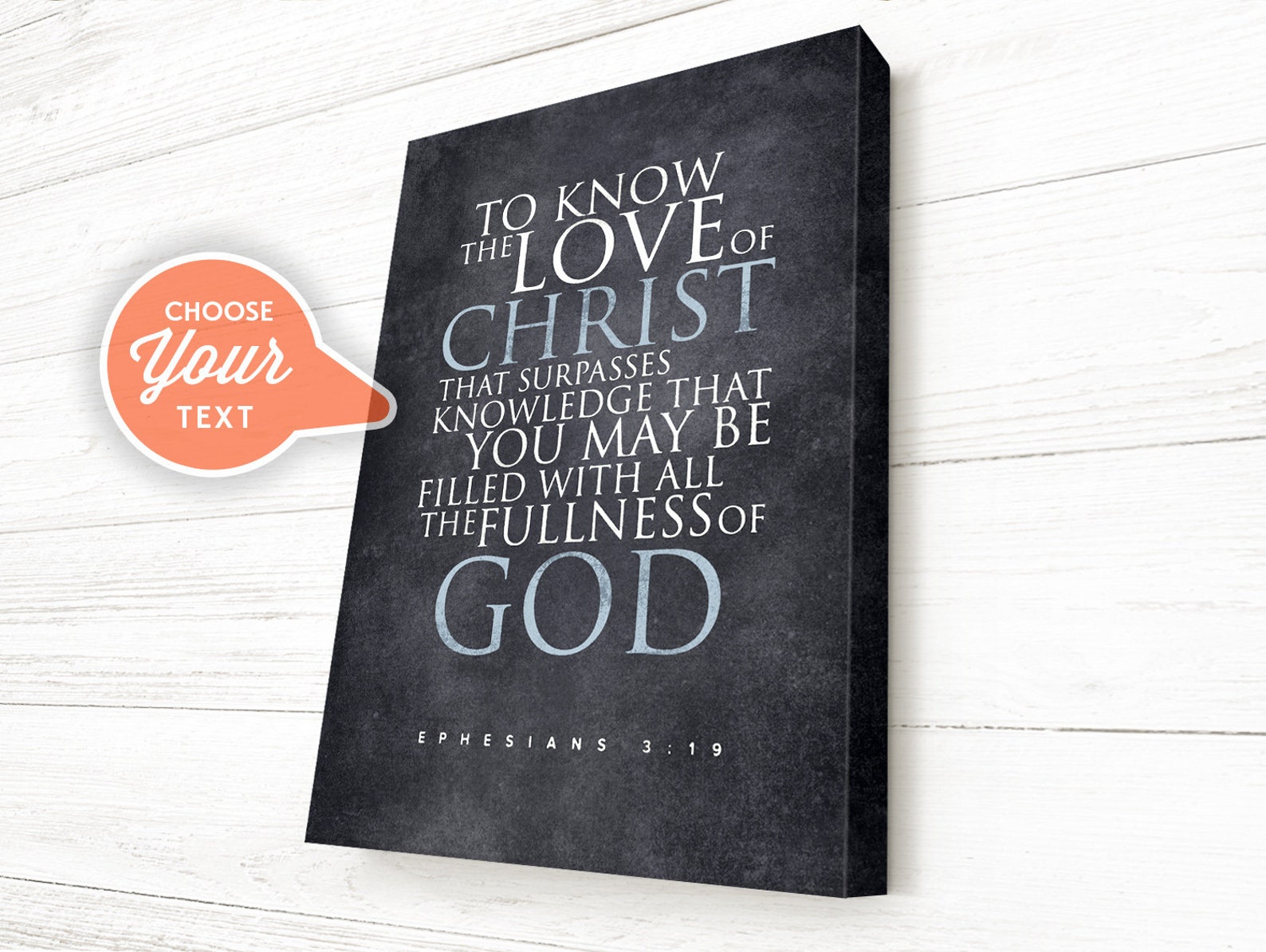 Custom Scripture Wall Art Bible Verse on Canvas Fully - Etsy
