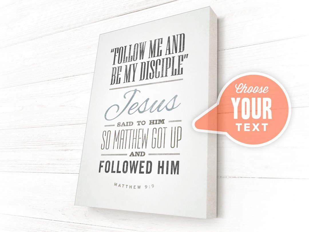 Custom Bible Verse on Canvas, Scripture Wall Art, Christian Gift, Bible ...