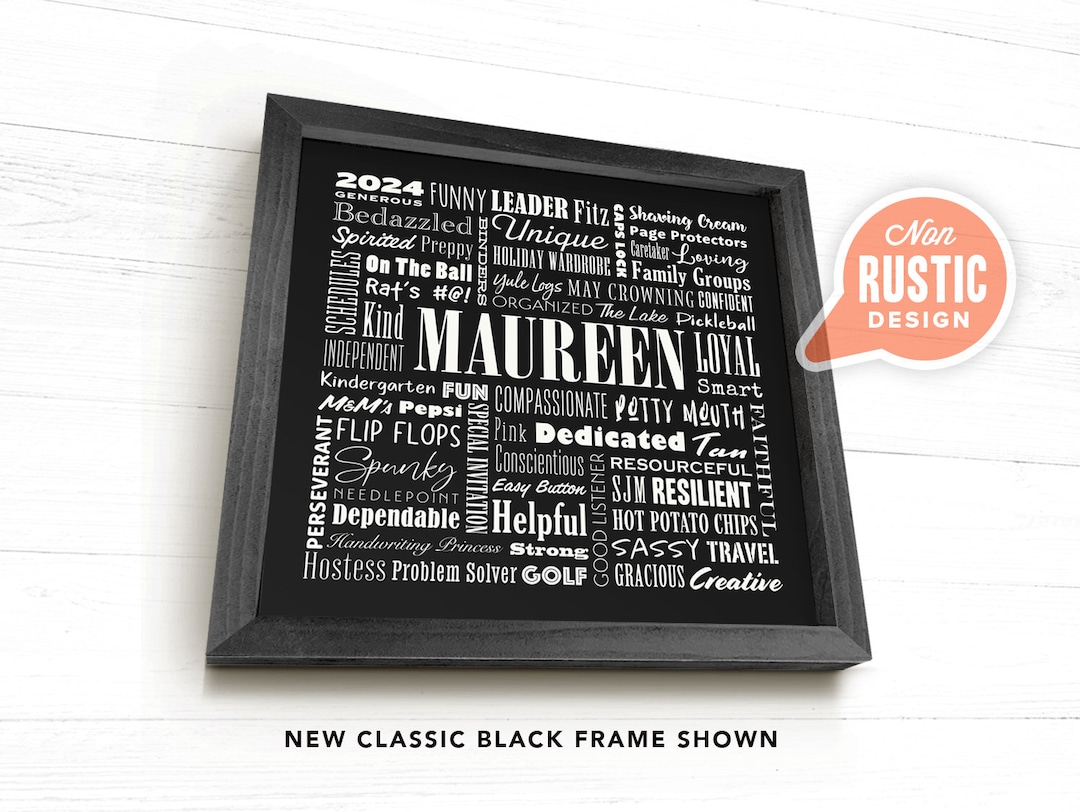 Personalized Word Art, Custom Word Art, Framed Word Art, Word Cloud ...