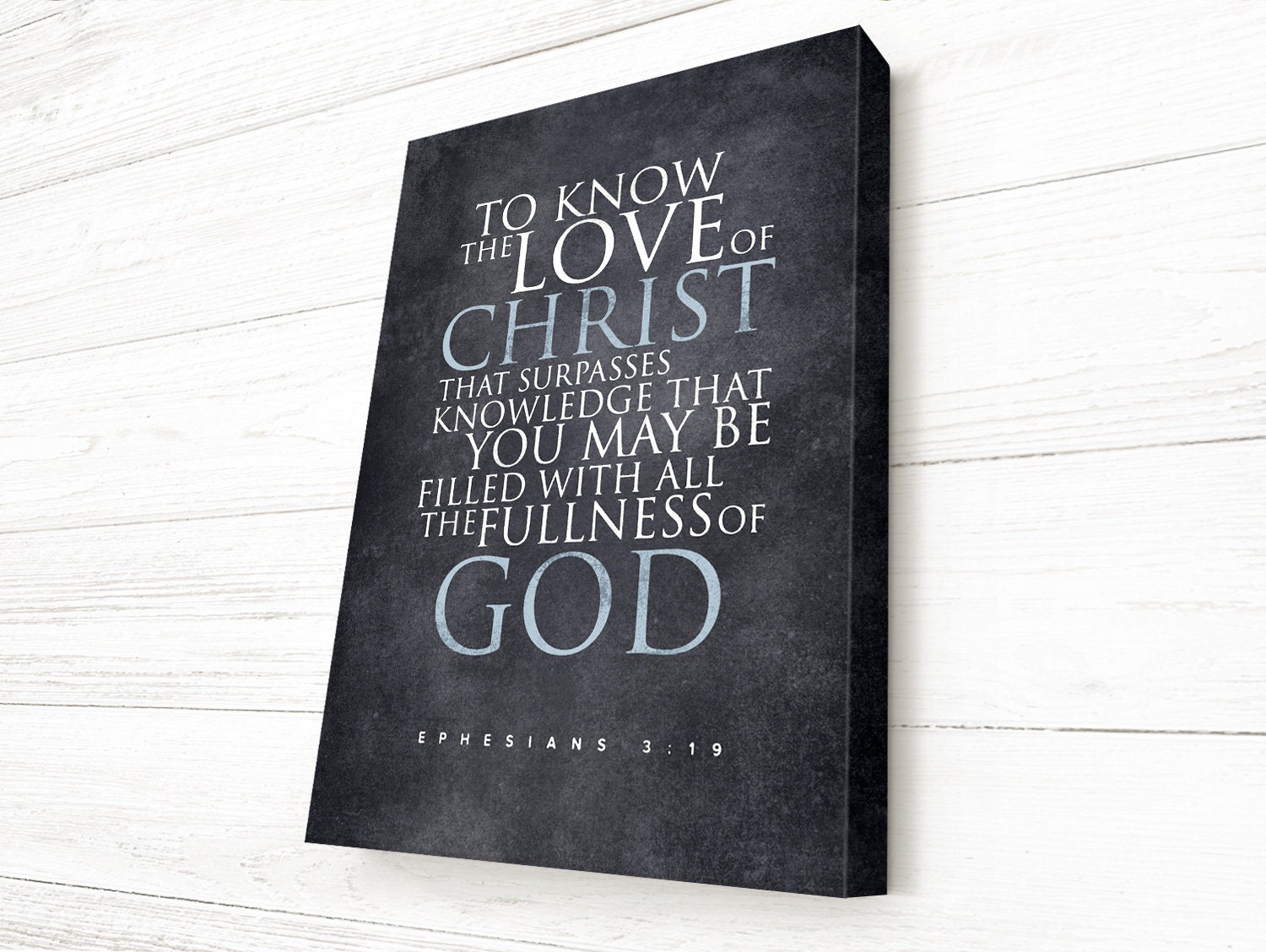 Custom Scripture Wall Art Bible Verse on Canvas Fully | Etsy