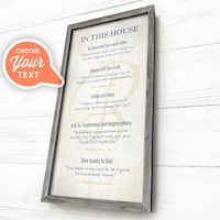 Christian Family House Rules Vinyl Wall Decal: Religious Bible Verse - Etsy